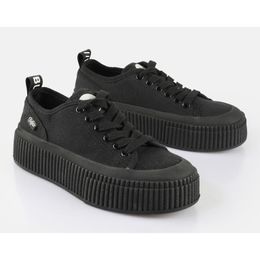 Buffalo Damen Sneaker &raquo;MADISON&laquo; , Freizeitsneaker, Halbschuh, Schn&uuml;rschuh mit Memory Foam Fu&szlig;bett schwarz 40