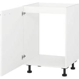 KOCHSTATION Sp&uuml;lenschrank &raquo;"KS-Scafa"&laquo; in verschiedenen Breiten, wahlweise T&uuml;ranschlag rechts oder links wei&szlig; wei&szlig;, B/H/T: 60cm x 75cm x 56cm, 
