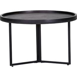 GUTMANN FACTORY Beistelltisch &raquo;Grace&laquo; aus Mangoholz schwarz B/H/T: 63cm x 38cm x 63cm