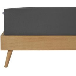 Schiesser Spannbettlaken &raquo;Elli&laquo; f&uuml;r hohe Matratzen und Boxspringbetten, MADE IN GREEN by OEKO-TEX grau Jersey-Elasthan, Obermaterial: 97% Baumwolle, 3% Elasthan