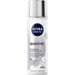 NIVEA MEN Damen Feuchtigkeitsgel &raquo;NIVEA MEN Sensitive Beruhigender Liquid Moisturizer&laquo; mit Smart Barrier Technology, ultraleichte Textur, parf&uuml;mfrei 