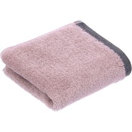 Bugatti Gaestehandtuecher &raquo;Prato&laquo; Uni Farben, mit melierter Optik im Saum lila Walkfrottier, Obermaterial: 100% Baumwolle B/L: 30cmx50cm, 3 Stk., 