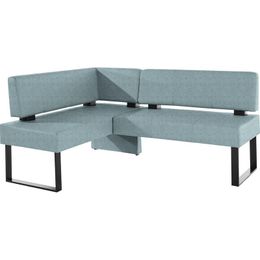OTTO home Eckbank &raquo;Oliver mit Metallgestell, K&uuml;chenbank&laquo; verschiedene Bez&uuml;ge Cord Esszimmerbank OTTOs Choice blau Holzwerkstoff, Massivholz, Polyester