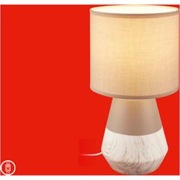 Briloner Leuchten LED Tischleuchte &raquo;LINDA&laquo; E14 1 Stk. 18x34 cm, Schlafzimmer, Wohnzimmer, Flur beige 1, &Oslash; 18cm H: 34cm, 1 Stk.