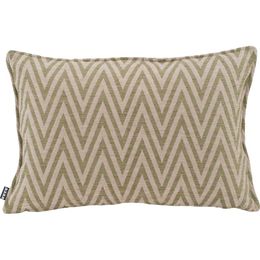 HOCK Dekokissen &raquo;Rigalon&laquo; Kissenh&uuml;lle mit F&uuml;llung, 1 St&uuml;ck, mit Zick-Zack Muster gr&uuml;n Baumwolle, Polyester B/L: 40cm x 60cm, 1 Stk.