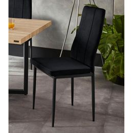 OTTO home Esszimmerstuhl &raquo;Remus&laquo; (Set) 4 Stk.im 1er,2er und 4er Set erh&auml;ltlich, unterschiedliche Bezugsqualit&auml;ten schwarz Kunstleder;Samtvelours (100%