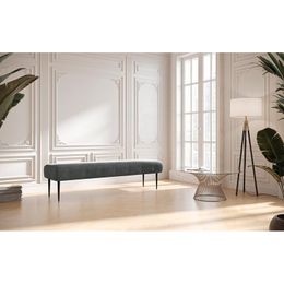 OTTO home 3-Sitzer &raquo;Amber&laquo; mit Knopfheftung,in verschieden Stoffarten grau 100% Polyester B/H/T: 159cm x 52cm x 54cm, Luxus-Microfaser ALTARA NUBUCK