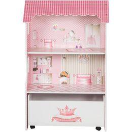 Roba Puppenhaus &raquo;Puppenvilla f&uuml;r Ankleidepuppen&laquo; rosa Einheitsgr&ouml;&szlig;e Puppenhaus