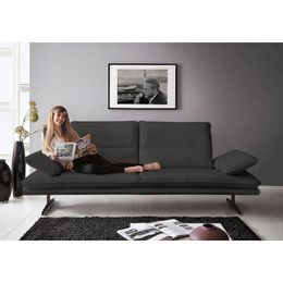 W.Schillig 2,5-Sitzer &raquo;broadway, Designsofa mit tollem Sitzkomfort&laquo; Sitztiefenverstellung, Kopfteil- & Seitenteilverstellung, Breite 236cm grau 