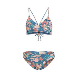 O`Neill O'neill Bikini 'Essentials Baay Maoi' Damen Gr&ouml;&szlig;e XS blau / cyanblau / apricot / koralle