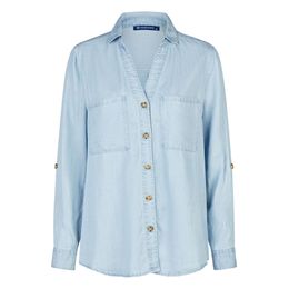 NAVIGAZIONE Jeanshemd, zeitlos Damen Gr&ouml;&szlig;e XL/XXL blue denim