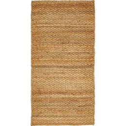 OTTO home Teppich &raquo;Oda&laquo; rechteckig 13 mm H&ouml;he Flachgewebe, aus Naturfaser, Jute beige Baumwolle, Jute B : 130cm 1 Stk., 13mm, L: 65cm
