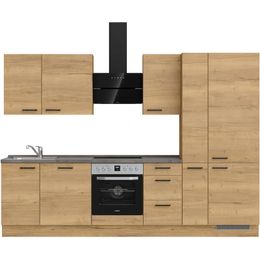 Nobilia K&uuml;chenzeile &raquo;"Structura II", NEU: individuell anpassbar mit gratis Profi-Beratung&laquo; vormontiert, Breite 300 cm, Ausrichtung w&auml;hlbar, wahlw. mit
