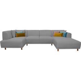 OTTO home Wohnlandschaft &raquo;Maroon U-Form&laquo; in skandinavischem Design, mit losen Kissen grau Struktur grob ( 100% POLYPROPYLEN;Struktur fein ( 100% 