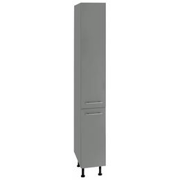 Optifit Apothekerschrank &raquo;Bern&laquo; 30 cm breit, 212 cm hoch, mit h&ouml;henverstellbaren Stellf&uuml;&szlig;en grau basaltgrau, B/H/T: 30cm x 211,8cm x 58,4cm
