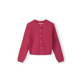 MINOTI Strickjacke M&auml;dchen Gr&ouml;&szlig;e 152/158 magenta