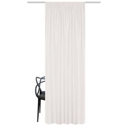 Home Wohnideen Gardine &raquo;PELLU&laquo; Multifunktionsband 1 Stk. tlg. THERMOCHENILLE, UNI wei&szlig; Chenille, Polyester 245cm, Multifunktionsband, 135cm