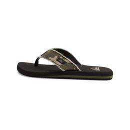 Quiksilver T-Bar Sandals 'Monkey Abyss' male size 44 Beige / Olive / Black