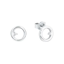 Amor Damen Paar Ohrstecker &raquo;2026260&laquo; mit Zirkonia (synth.) bunt 8mm, Silber 925 (Sterlingsilber)