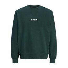 Jack & Jones Jack & Jones Sweatshirt 'JJESoho' Herren Gr&ouml;&szlig;e L dunkelgr&uuml;n / wei&szlig;