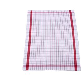 Ross Geschirrtuch &raquo;Exclusiv&laquo; Karofond, 50% Baumwolle, 50% Leinen, 50x70 cm rot 50% Baumwolle, 50% Leinen 3 Stk., 50 % Baumwolle 50 % Leinen