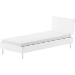 Vipack Einzelbett &raquo;Forrest, mit oder ohne Polsterkopfteil, in modernem Design&laquo; Liegefl&auml;che 90x200 cm inkl. Massivholz Rolllattenrost, wahlweise in Buche oder