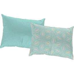 Adam Dekokissen &raquo;Retro Floret&laquo; GOTS zertifiziert blau Obermaterial: 100% Baumwolle B/L: 40cm x 60cm, 1 Stk.