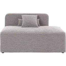 Home Affaire Recamiere &raquo;Sundstrup&laquo; Modulserie, individuelle Zusammenstellung grau 100% Polyester B/H/T: 140cm x 76,5cm x 93cm, Samtoptik, Recamiere 