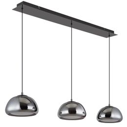 Globo LIGHTING LED-H&auml;ngeleuchte &raquo;AVILA&laquo; LED-Modul 1 Stk. warmwei&szlig; - kaltwei&szlig; Pendelleuchte, Esstisch, Essbereich, Wohnzimmer, k&uuml;rzbar, Glas schwarz 1 
