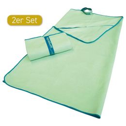 Dyckhoff Sporthandtuch &raquo;Mikrofaser Sporttuch&laquo; auch als 2er Set erh&auml;tlich gr&uuml;n Microfaser, Obermaterial: 90% Polyester, 10% Polyamid B/L: 80cmx180cm, 2 Stk., 