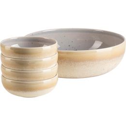 M&auml;ser M&Auml;SER Salatsch&uuml;ssel &raquo;Candy, Sch&uuml;ssel Set, aus Steinzeug&laquo; 5 Stk. aus Steinzeug lila Steinzeug &Oslash; 26cm