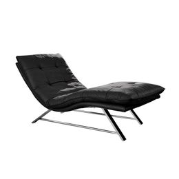 W.Schillig Relaxliege &raquo;daily dreams&laquo; in Waffelkissen-Optik, wahlweise mit Motor, Kufengestell, in 2 Breiten schwarz Longlife Xtra-Leder Z59: 