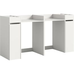 Welltime Badm&ouml;bel-Set &raquo;FALAS, 4-teilig, Hauswirtschaftsraum Set, Breite 190 cm&laquo; Set, bestehend aus: 2x Waschmaschinenumbauschrank und 2x Standregal, 4