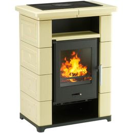 Wamsler Kaminofen &raquo;Montafon&laquo; beige Zugelassene Brennstoffe: Holz und Holzbriketts