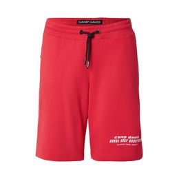 CAMP DAVID Pants male size 34 bright red / White