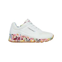 Skechers Sneaker 'Uno-Loving Love' Damen Gr&ouml;&szlig;e 37.5 blau / gelb / rot / naturwei&szlig; Sommerschuhe
