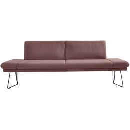 K+w Komfort & Wohnen K+W Komfort & Wohnen Essbank &raquo;Pego Polsterbank&laquo; Seitenteilverstellung, wahlweise in 206 oder 226cm rosa B/H/T: 226cm x 88cm x 66cm, Flachgewebe Q2 