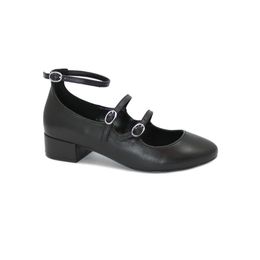 Steve Madden Ballet Flats 'Steve Madden COLLEAGUE black nero scarpe ballerina donna pelle cinturino' female size 38.5 Black