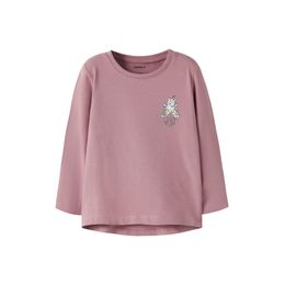 name it Shirt 'NMFVIX' M&auml;dchen Gr&ouml;&szlig;e 104 taubenblau / mauve / rosa / wei&szlig;