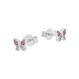 Tom Tailor Damen Tom Tailor Paar Ohrstecker &raquo;Schmuck Geschenk Silber 925 Schmetterling&laquo; mit Zirkonia (synth.) bunt Silber 925 (Sterlingsilber)