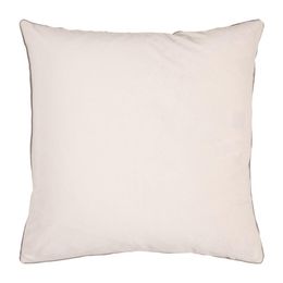 Pad Dekokissen &raquo;Elegance&laquo; Design als Basic, aus Samt, elegante Optik beige Polyester B/L: 40cm x 40cm, 1 Stk.