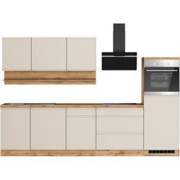 KOCHSTATION K&uuml;chenzeile &raquo;KS-Virginia,neu in verbesserter Ausf&uuml;hrung&laquo; Arbeitsplatte 38 mm stark, Stauraum, Softclose, Breite 300 cm, Soft-Close, ohne E