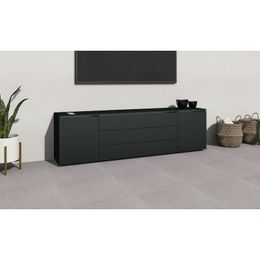 borchardt M&ouml;bel borchardt M&ouml;bel Lowboard &raquo;San Diego&laquo; Breite 200 cm schwarz Einheitsgr&ouml;&szlig;e