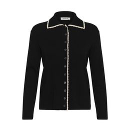 Soaked in Luxury Strickjacke 'Lysandra' Damen Gr&ouml;&szlig;e L schwarz / wei&szlig;