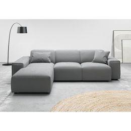 Home Affaire Ecksofa &raquo;Glimminge L-Form auch in Breitcord, Feincord + Easy care-Bezug,&laquo; Breite 264, Zierkissen grau 100% Polyester B/H/T: 264cm x 71cm 