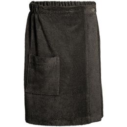Schiesser Sarong &raquo;Saunakilt Turin f&uuml;r Herren in angesagter Reiskornoptik&laquo; braun Frottier Einheitsgr&ouml;&szlig;e