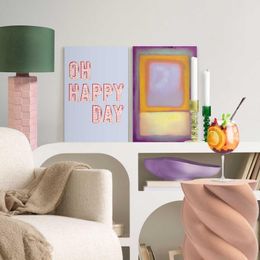 Reinders Leinwandbild &raquo;Happy Day&laquo; rosa Leinwand B/H/T: 20cm x 30cm x 5cm