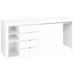 borchardt M&ouml;bel borchardt M&ouml;bel Schreibtisch &raquo;Dolly&laquo; mit 3 F&auml;chern und 4 Schubk&auml;sten wei&szlig; B/H/T: 173cm x 78cm x 50cm