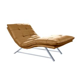 W.Schillig Relaxliege &raquo;daily dreams&laquo; in Waffelkissen-Optik, wahlweise mit Motor, Kufengestell, in 2 Breiten gelb Longlife Xtra-Leder Z69: Das 