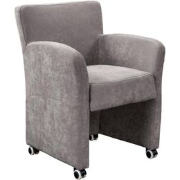 exxpo - sofa fashion Sessel &raquo;Intenso, Loungesessel, modern&laquo; hohe Bodenfreiheit, frei im Raum stellbar, hoher Sitzkomfort grau Zusammensetzung: 